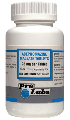 Acepromazine (Rx) - 25 mg tabs, 500's - KBC International