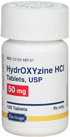 Hydroxyzine HCL (Rx) -50 mg tablets, 100's - KBC International