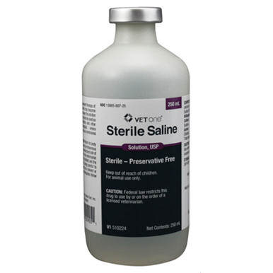 Saline Solution (Rx) - 250 mL - KBC International