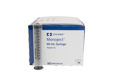 Monoject™ 60 cc - Regular Luer Syringes - 20 ct - KBC International