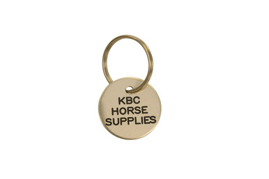 Brass Foal Tag - Round - Two-Sided - KBC International