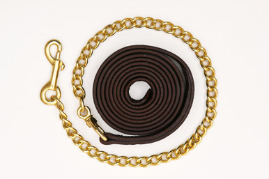 Leather Lead Strap - 30 Inch Chain - KBC International