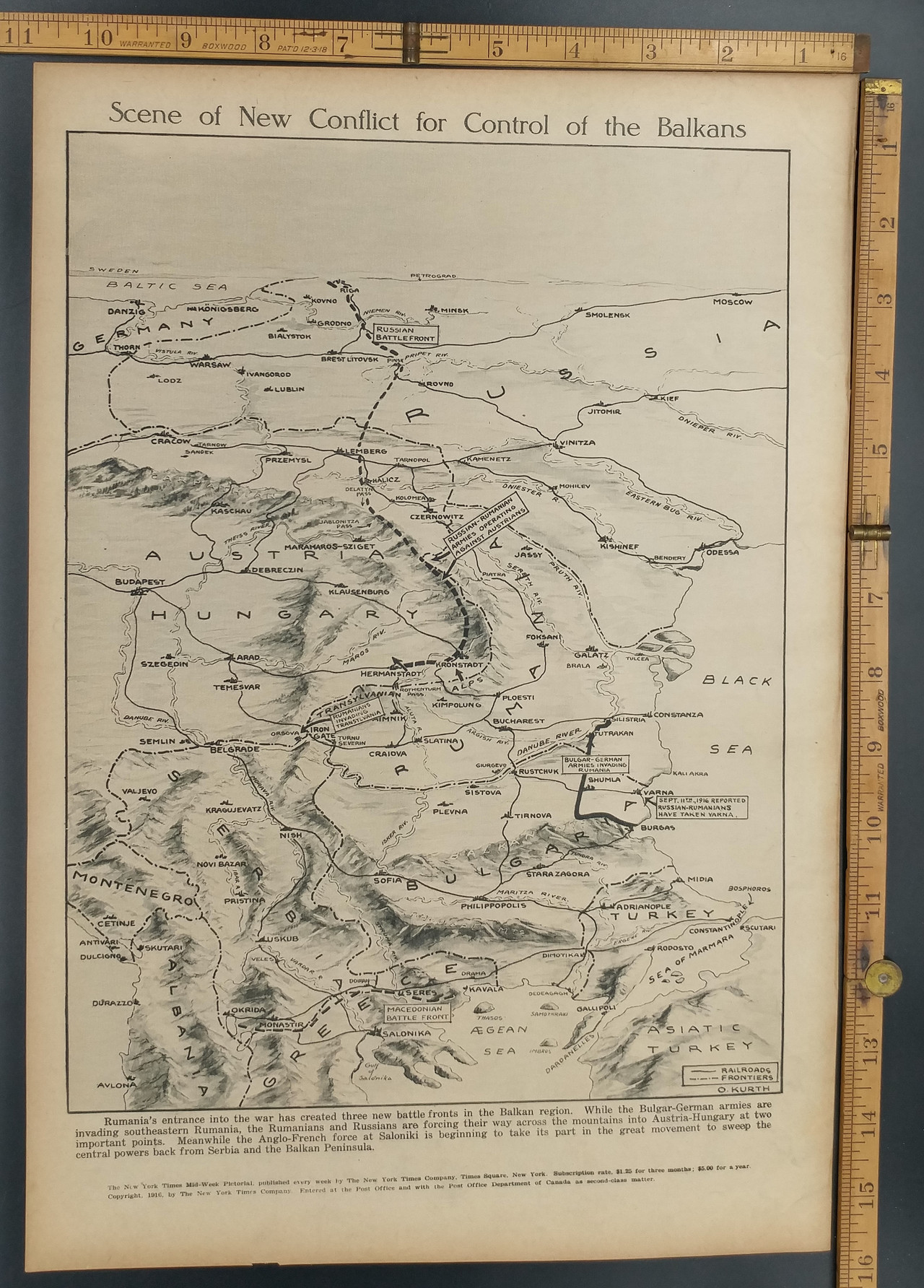 War map of the New Conflict for Control of the Balkans: Germany, Russia ...