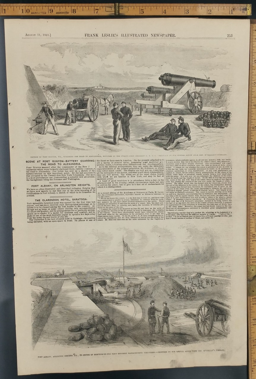 Fort Runyon, VA., guarding the road to Alexandria. Fort Albany ...