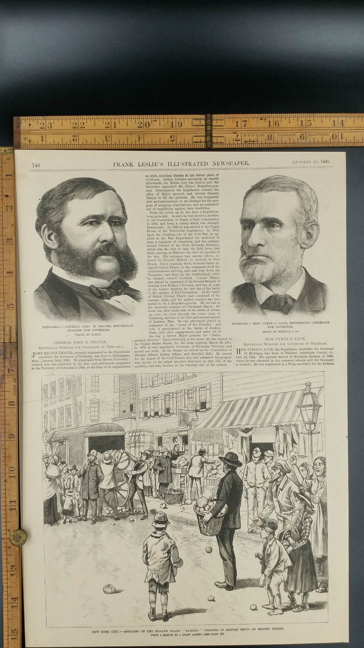 New York City: Officers of the Health Board Raiding Venders of Rotten ...
