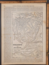 Map of Sebastopol and Balaklava showing the position of the Allied ...