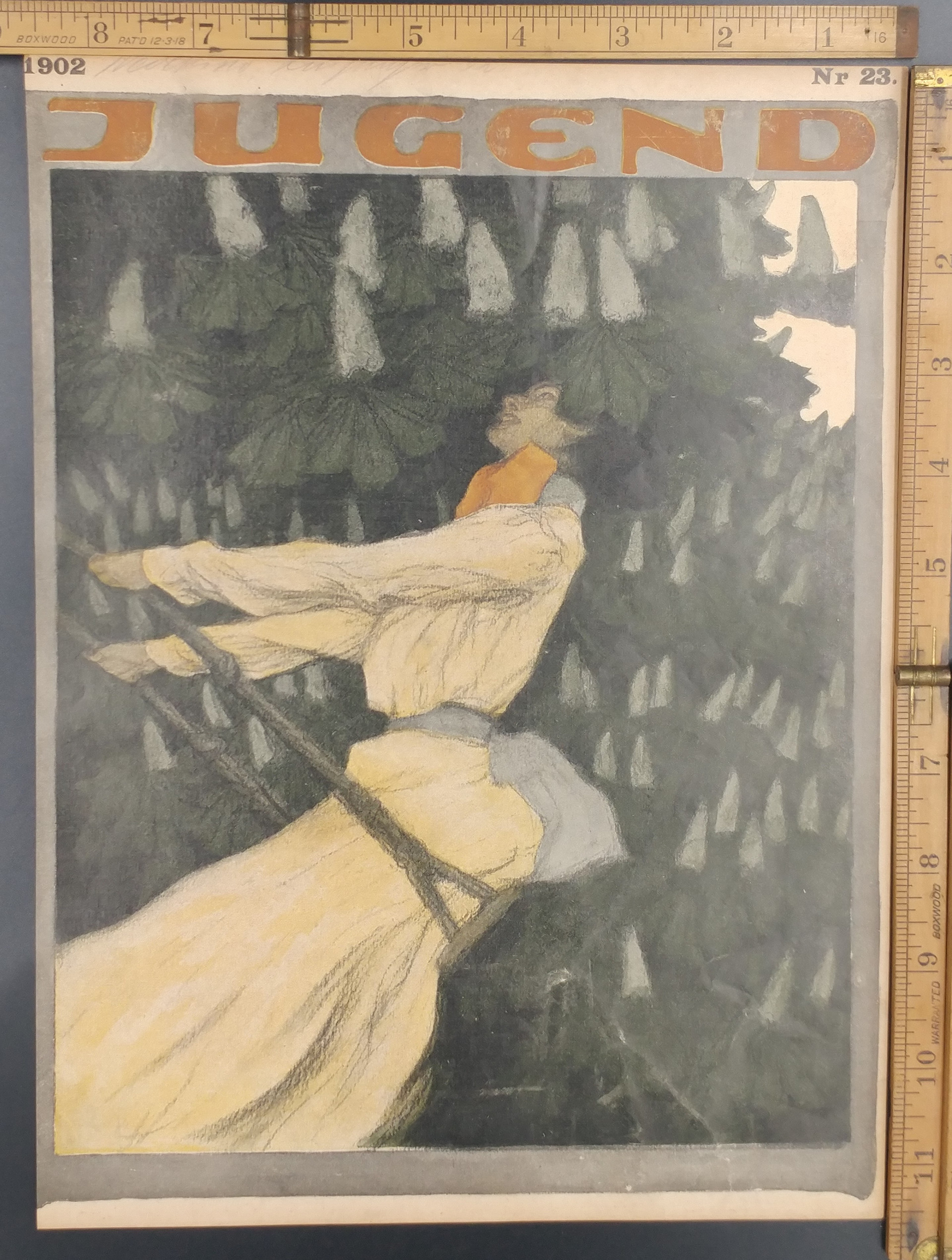 Cool Jugend cover art. A lady on a swing up in the trees. Original ...