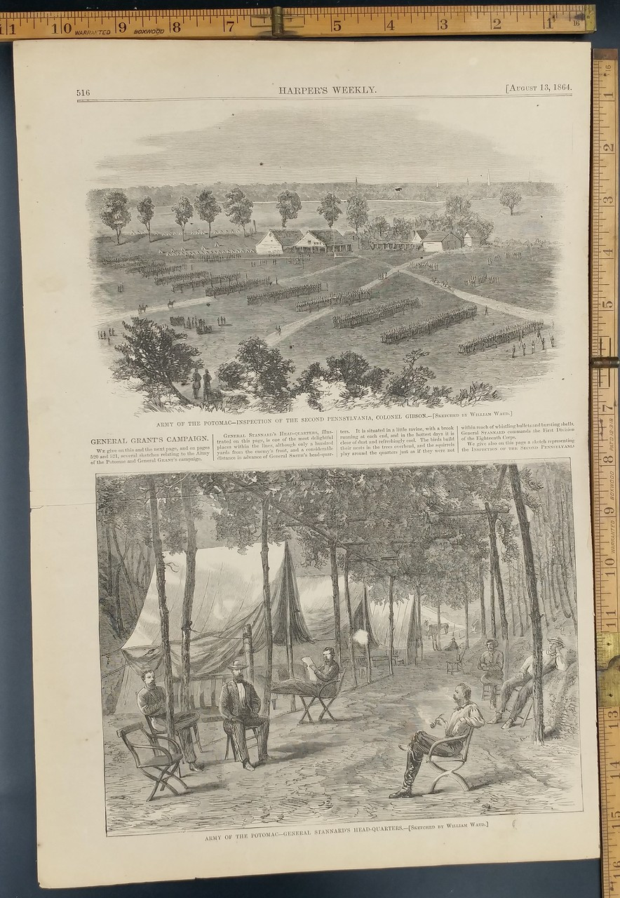 Inspection of the Second Pennsylvania, Colonel Gibson. General Stannard ...