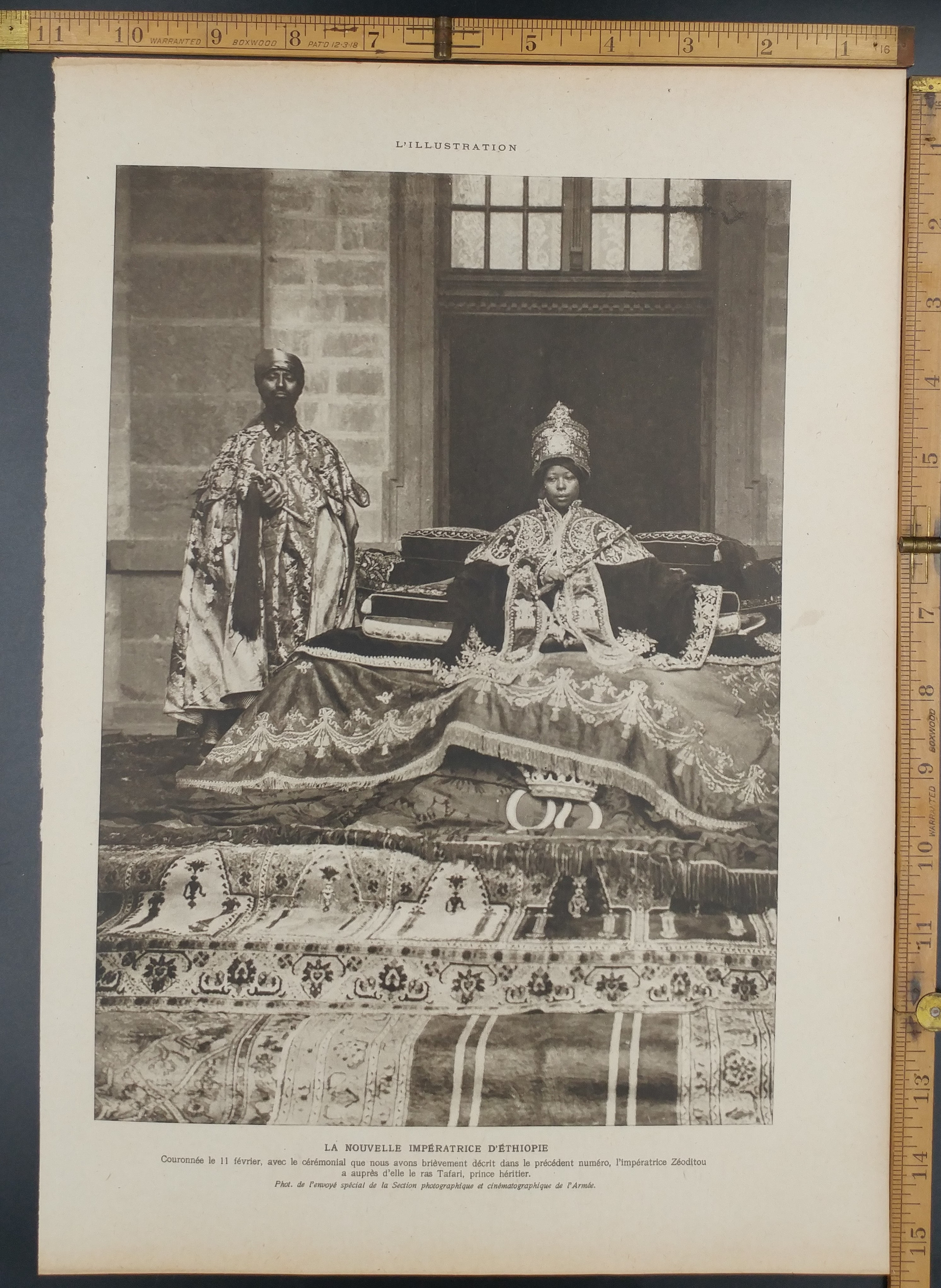 The New empress Of Ethiopia. Empress Zawditu. Original WWI Antique ...