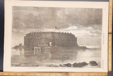 Fort Lafayette, in New York harbor where political prisoners are ...