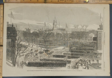Grand parade of the New York City Metropolitan Police Department 1865 ...