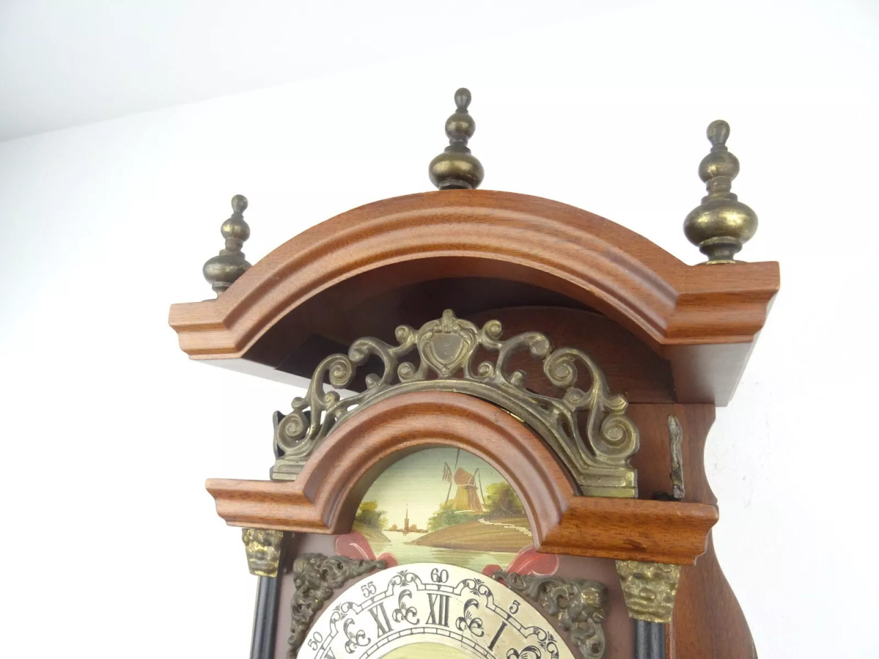 ANTIQUE VINTAGE BEAUTIFUL DUTCH SALLANDER WALL CLOCK - Dutch Clocks