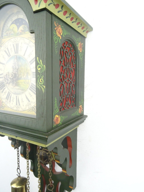 Friesian Frisian Dutch Wall Clock Antique Vintage