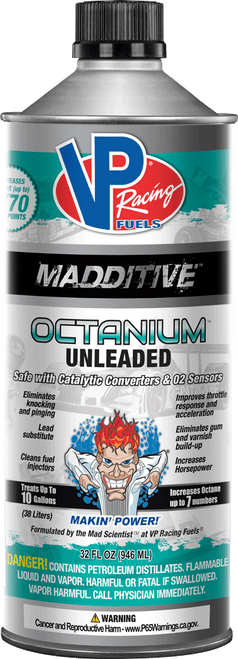 VP Racing Fuel Octanium Unleaded Gasoline Octane Booster 32oz Can