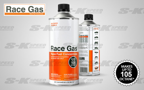 Race Gas 100032 Fuel Additive Turn Pump Gas into Race Gas! Up to 107 ...