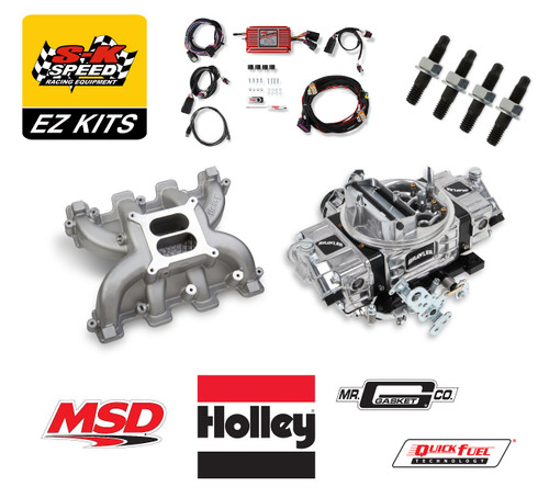 LS1 Carb Intake Kit - Edelbrock Victor Jr Intake/MSD 6014 Ignition ...