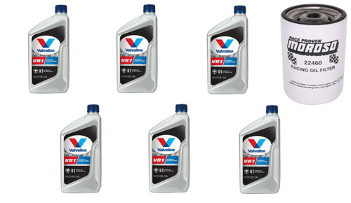 EZK Oil Change Kit - 6 Qts of Valvoline VR1 20w50 & Wix 51061R Filter