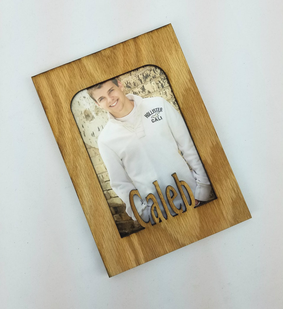 Wooden Picture Frame Insert - Personalized - 8x10