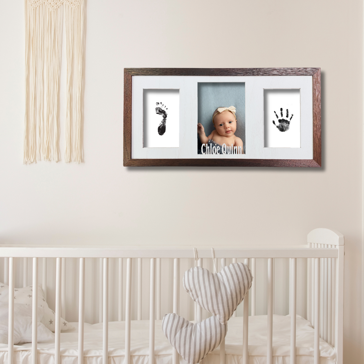 Personalized Baby Handprint and Footprint Picture Frame Kit - Safe No ...