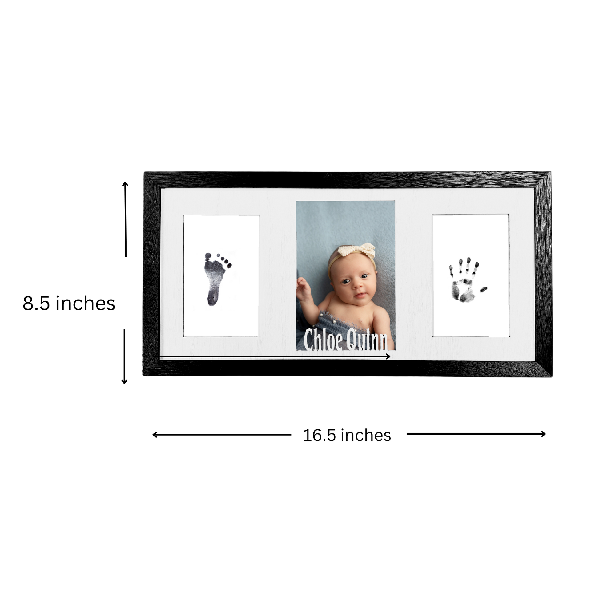 Personalized Baby Handprint and Footprint Picture Frame Kit - Safe No ...