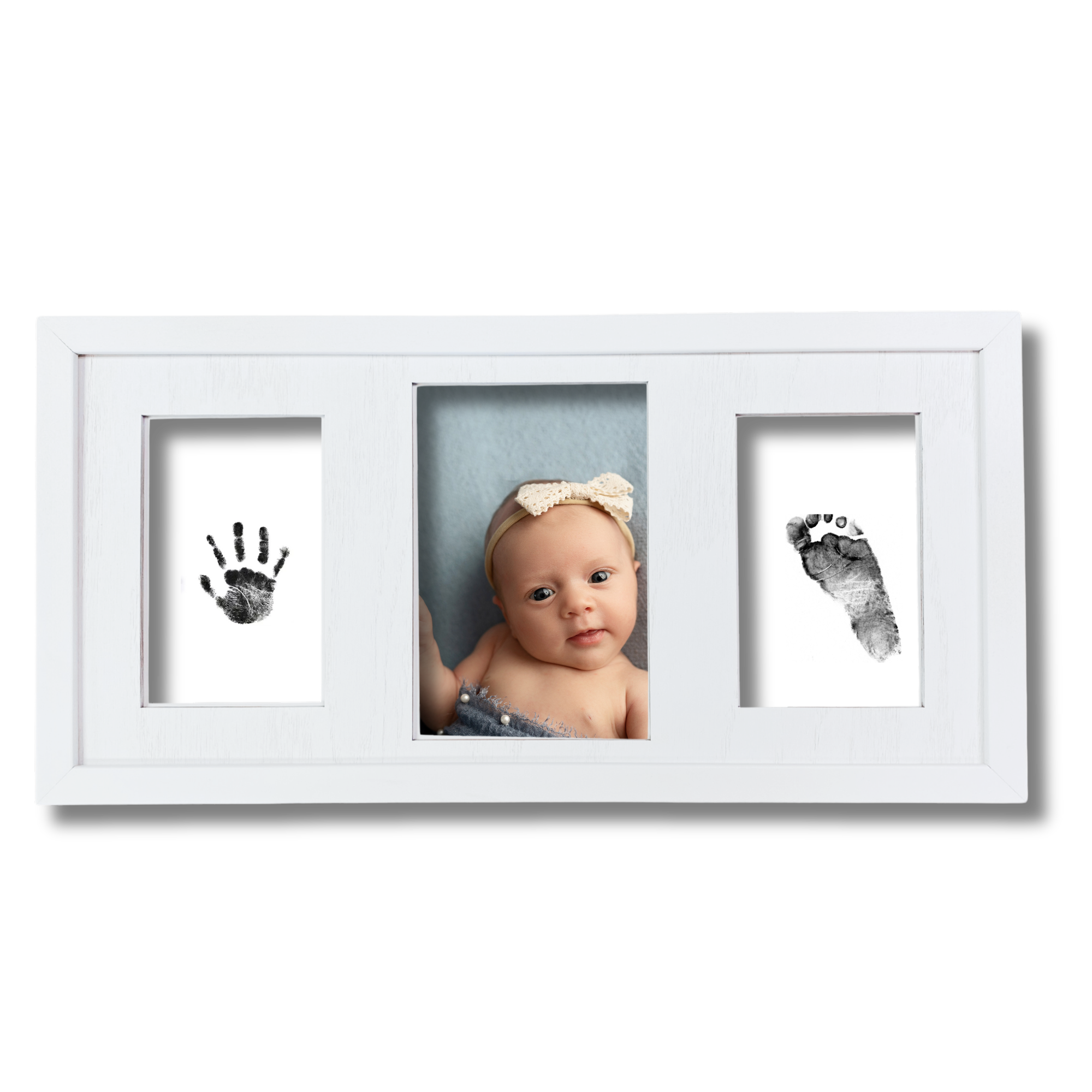 Personalized Baby Handprint and Footprint Picture Frame Kit - Safe No ...