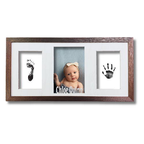 Personalized Baby Handprint and Footprint Picture Frame Kit - Safe No ...