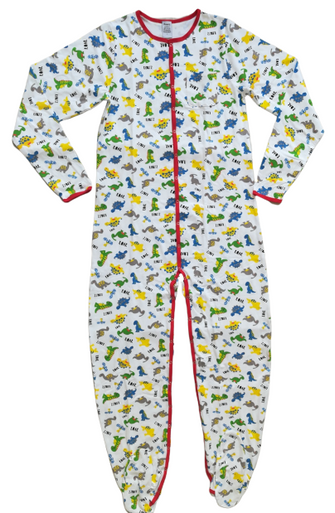 Dinosaur Adult Footed Jammies Piddle Palz