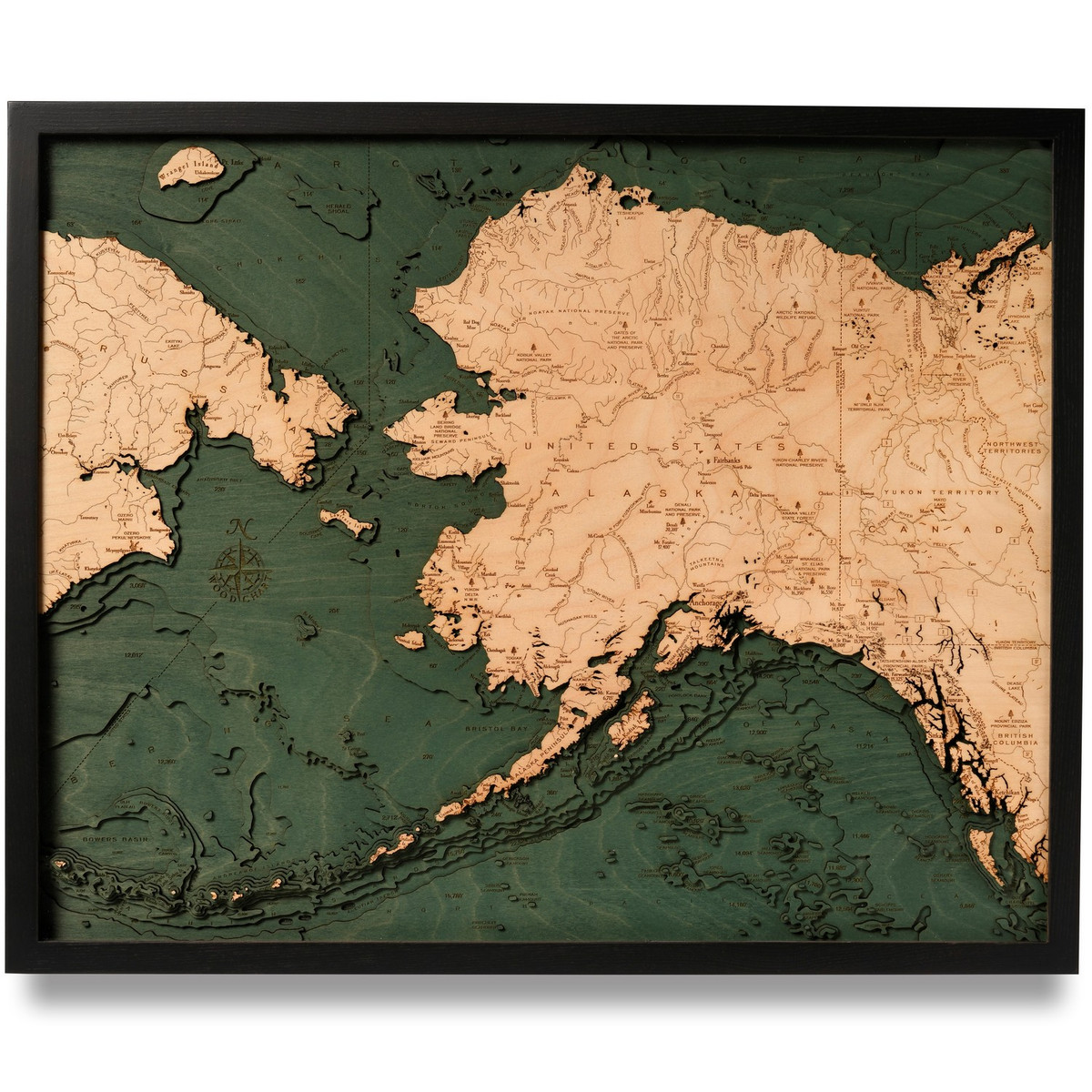 Alaska | 3D Nautical Topographic Map