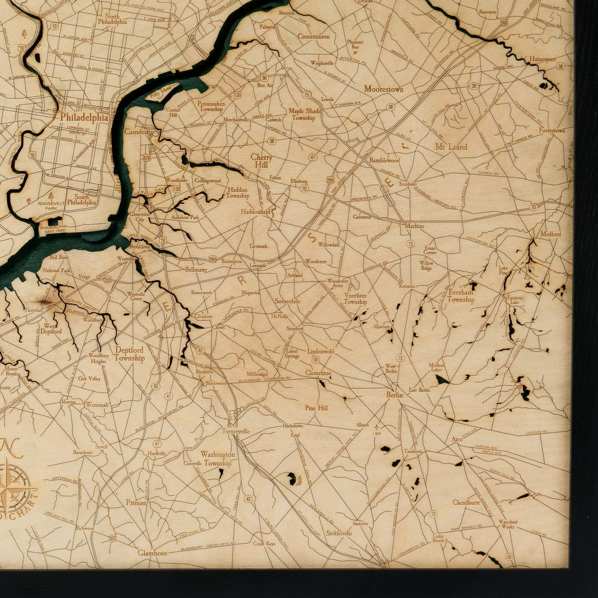 Philadelphia | Topographic 3D Chart