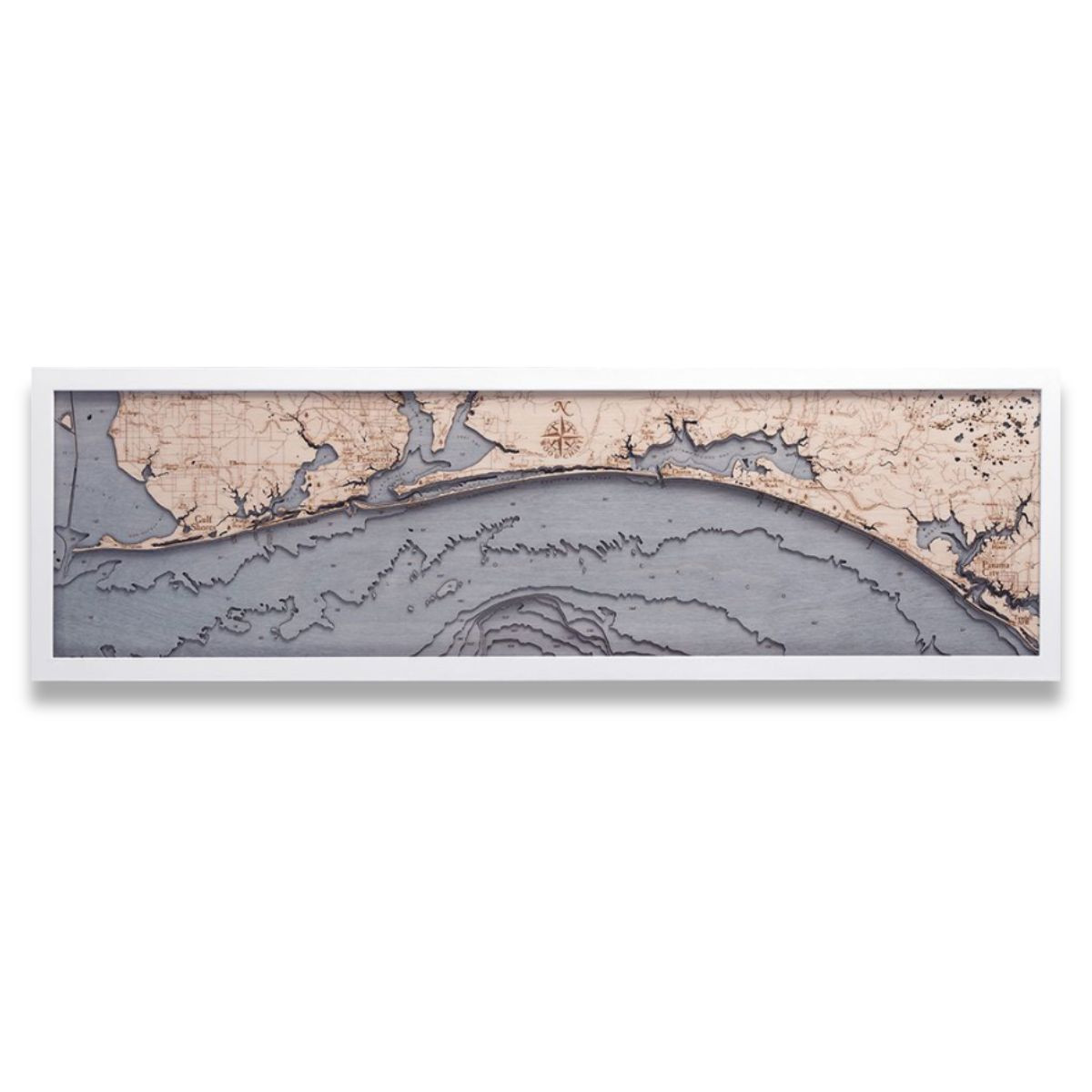 Western Panhandle by Woodchart | Nautical Wood Maps
