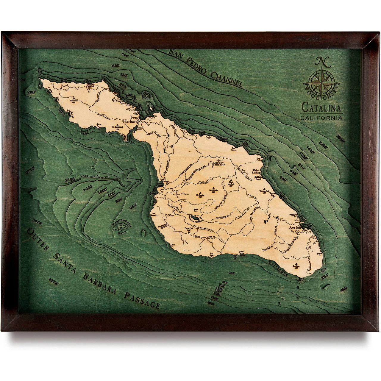 Mapa De Catalina Y California NOAA Chart Santa Catalina Island;
