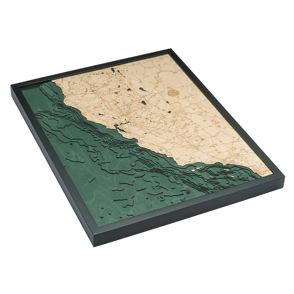 California Coast | Topographic 3D Chart