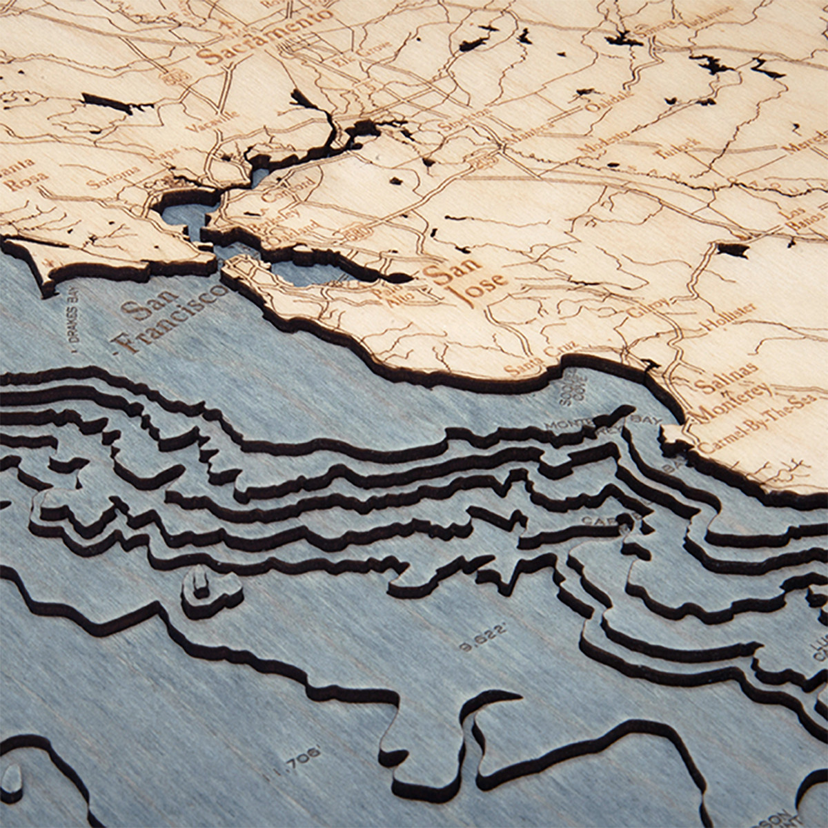 California Coast | Topographic 3D Chart