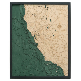 California Coast | Topographic 3D Chart