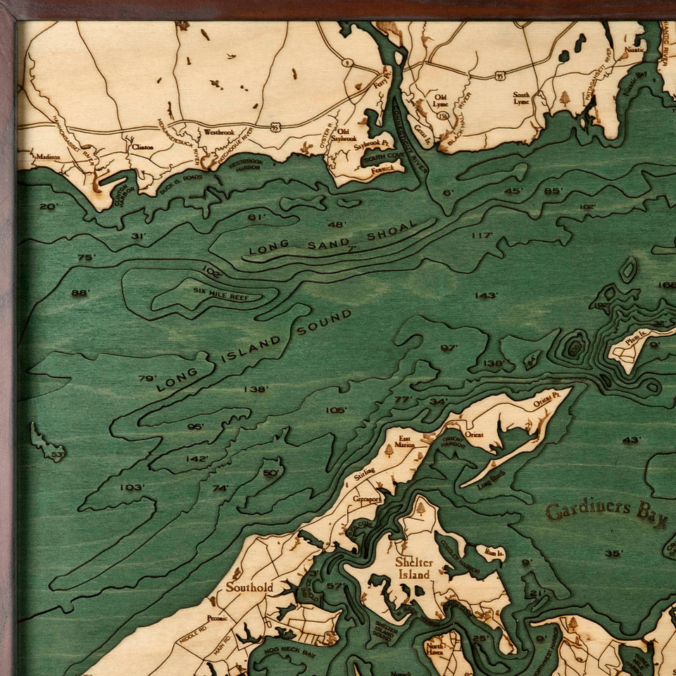 Long Island Sound | 3D Nautical Topographic Map