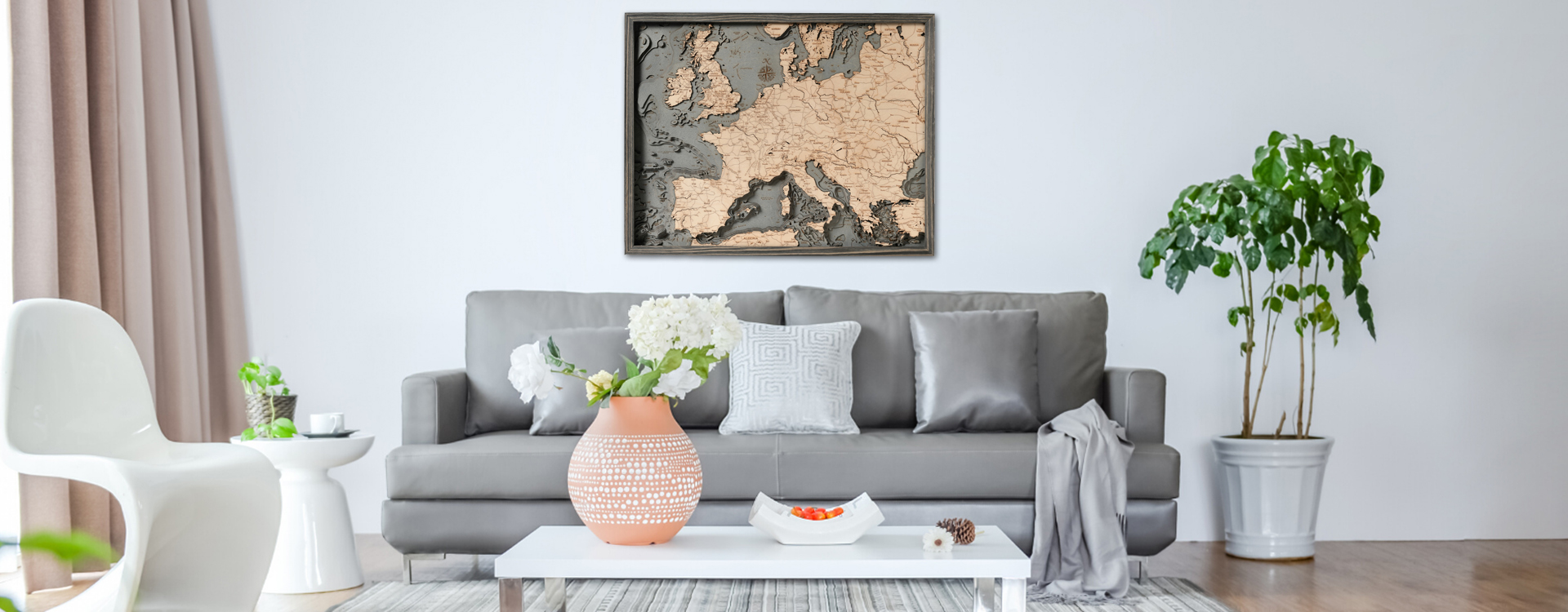 Nautical Wood Maps