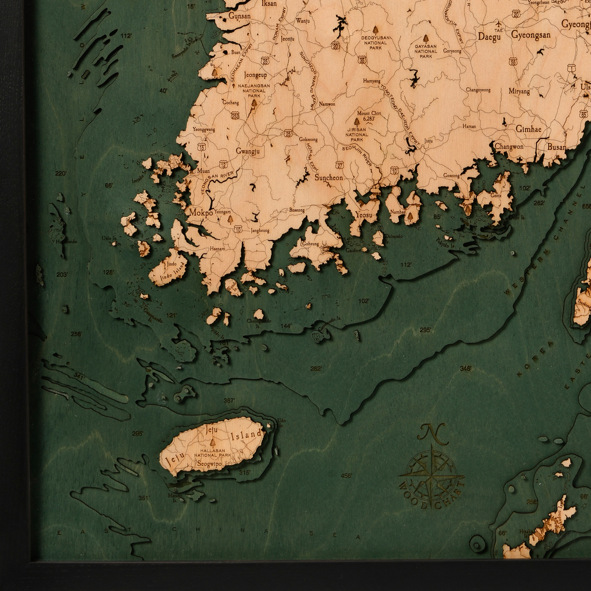 South Korea | 3D Nautical Topographic Map