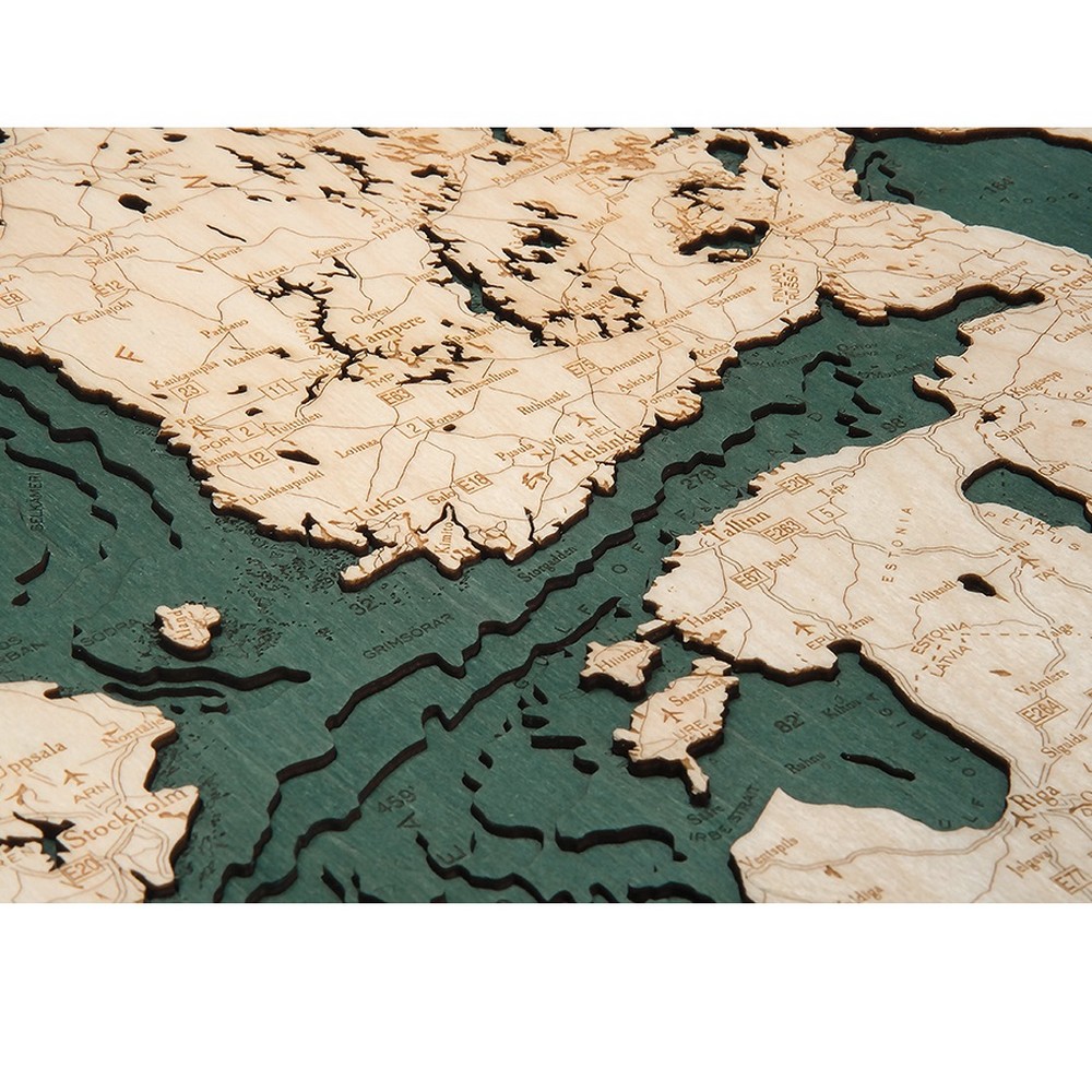 Scandinavia | Topographic 3D Chart
