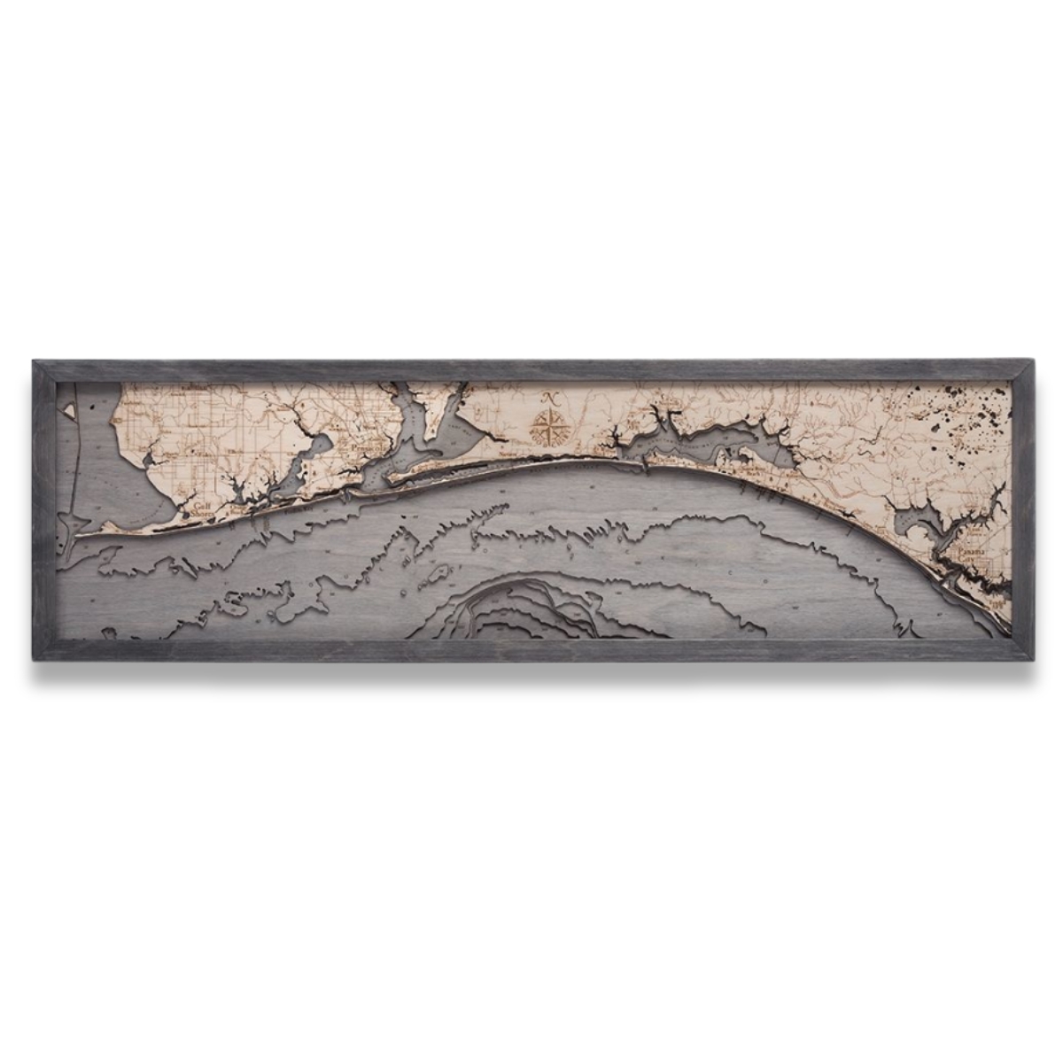 Western Panhandle by Woodchart | Nautical Wood Maps