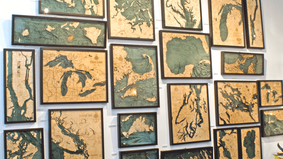 How To Choose a Wood Chart Lake Map - Nautical Wood Maps