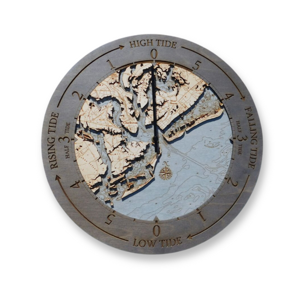 Cape Cod Tide Clock | Nautical Wood Maps