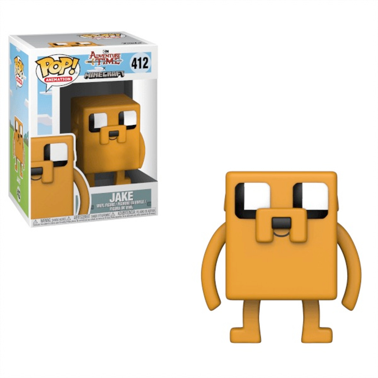 Adventure Time Jake Minecraft Collectable Pop Vinyl 412 Rockaway Records Australia