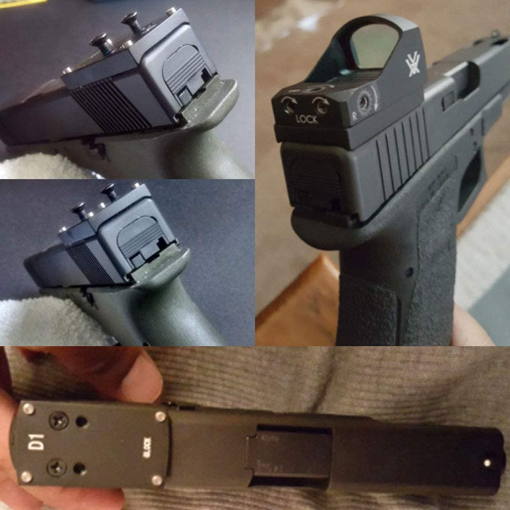 Red Dot Mounting plate fits all Glock, FMK 9C1 G2,Canik TP9 SF,TP9 DA ...