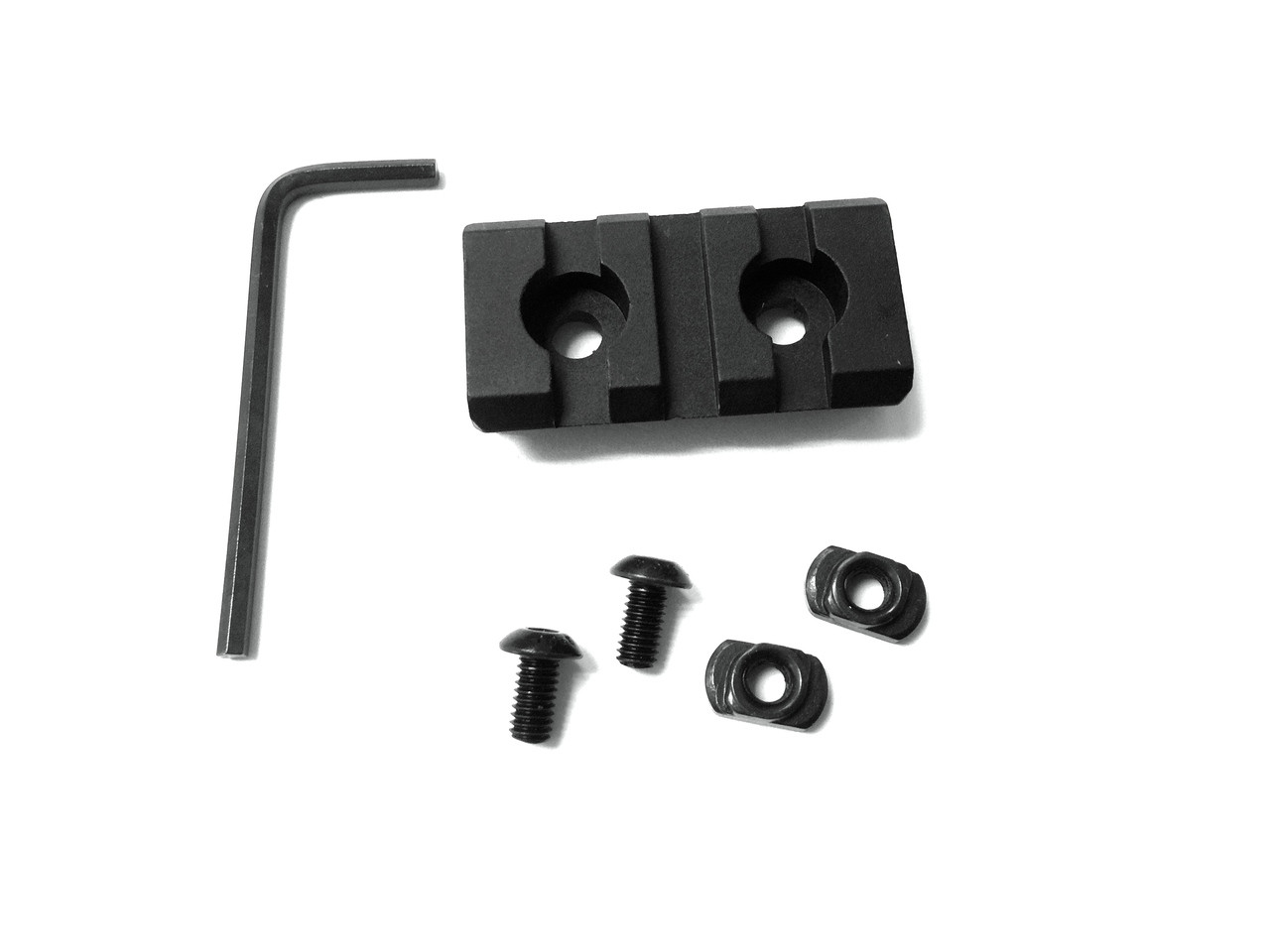 3 Slots M-LOK ALUMINUM Rail Section - 2 inch for magpul mlok mlock ...