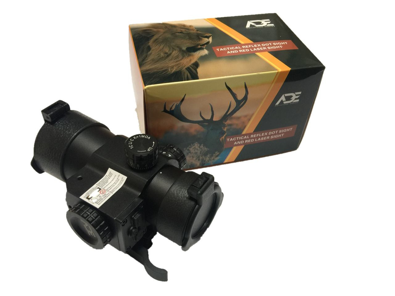 Ade Advanced Optics Compact Reflex Red Dot Sight with Laser + Built in ...