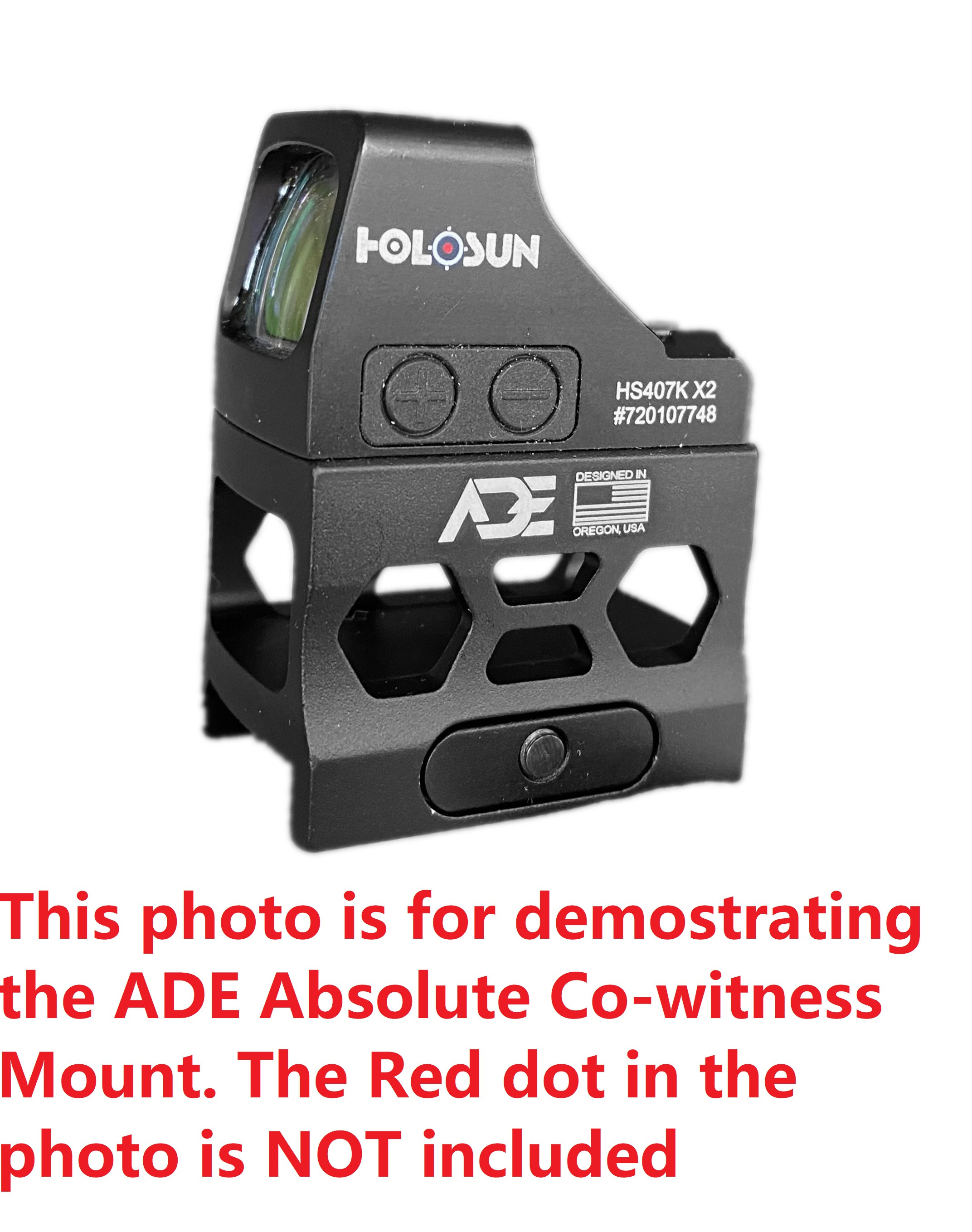 ADE AR15/308 Absolute Co-Witness Riser HIGH Mount-Designed Exclusively ...