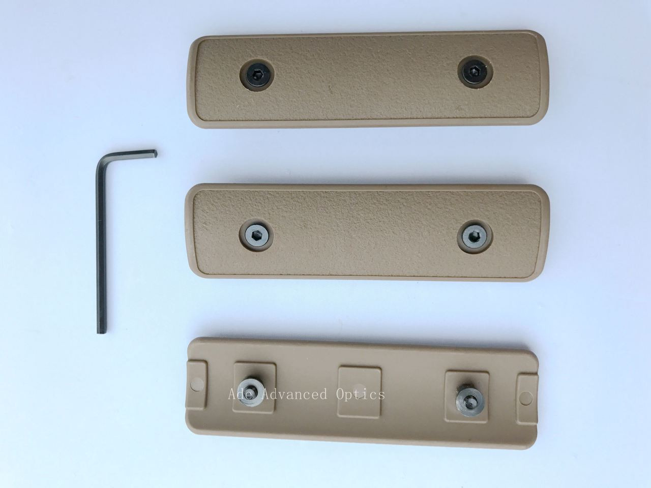 Pack of 3 pieces! FDE 4" Keymod Rail Panel handguard Cover Flat Dark ...