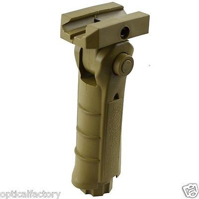 Tan Dark Earth! FDE 5 Position Folding Polymer Vertical Foregrip Rifle ...