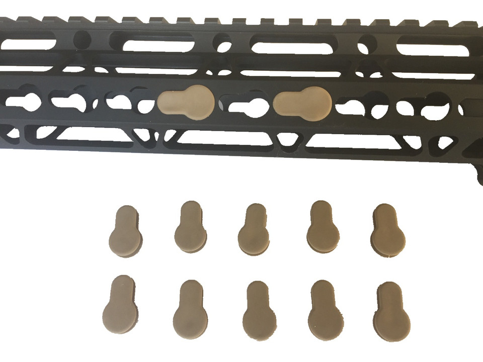 Pack of 3 pieces! FDE 4" Keymod Rail Panel handguard Cover Flat Dark ...