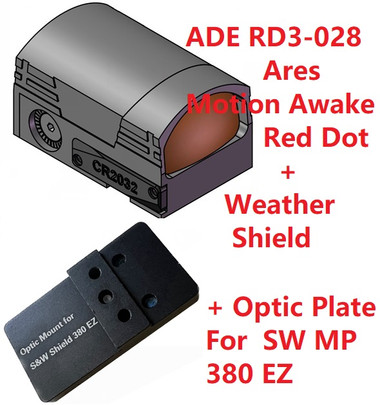 Ade Advanced Optics ARES Pro RD3-028PRO Motion Awake Red Dot + Weather ...